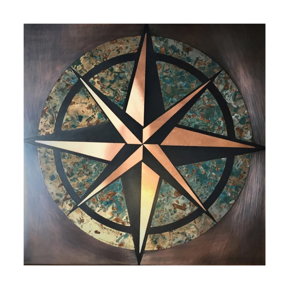 Compass Rose Copper Wall Tile – OTM-Online